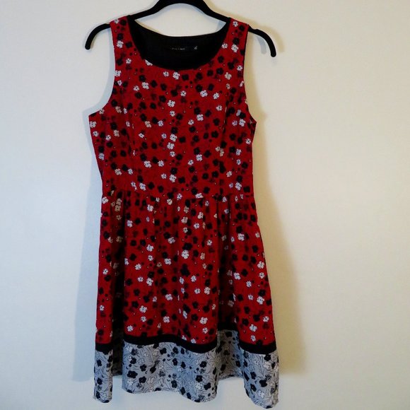 Eric + Lani | Dresses | Eric Lani Size Xl Floral Fit Flare Dress | Poshmark